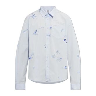 VETEMENTS Bedrucktes Hemd - - Shirts - Herren - Blau - XL