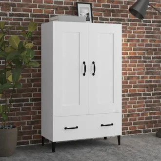 vidaXL Highboard Wei&szlig; 70x31x115 cm Holzwerkstoff vidaXL