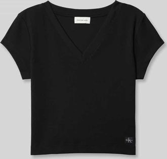 Calvin Klein Jeans Slim Fit T-Shirt aus Baumwoll-Mix