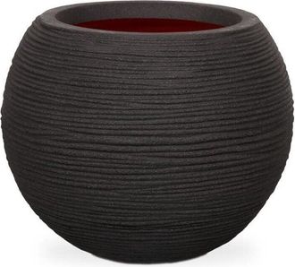 Capi Capi - Pot a fleurs Nature Rib rond 40 x 32 cm noir KBLR270 424217