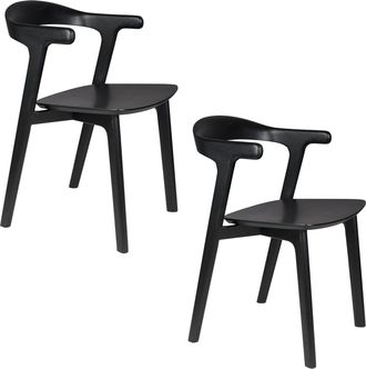 Zuiver Northwood Stuhl Schwarz - 2er Set