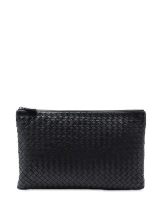 Bottega Veneta 2012-2024 Intrecciato Clutch aus Nappaleder - Schwarz