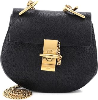 Chloé Drew Leather Mini crossbody bag - Noir