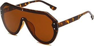 Generic Hommes et pour femmes lunettes de soleil tendance à large monture vacances en plein air plage ombre lunettes de soleil décoratives (couleur : E, taill