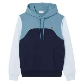 Lacoste Kapuzenpullover f&uuml;r Herren, Blockfarben, Klassisch (Dunkles Marineblau/Wei&szlig;)