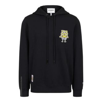 Iceberg Herren, Sweatshirts & Hoodies, Schwarzk, XLGröße