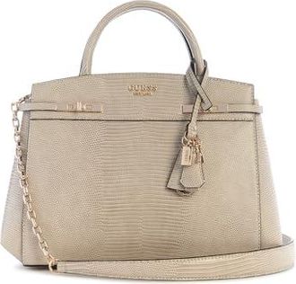 Guess sac &agrave; main sac &agrave; &eacute;paule bandouli&egrave;re Melinda Triple Compartment Satchel Light Taupe beige