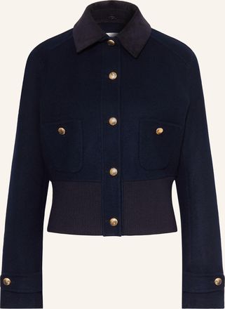 Maje Jacke Mit Abnehmbarem Kragen blau