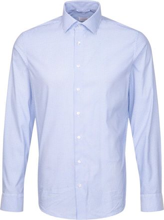 Seidensticker Herren Slim Fit Langarm Hemd, Hellblau, 41 EU