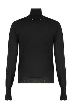 Golden Goose Womens Dilara Virgin Wool Turtleneck Sweater Black