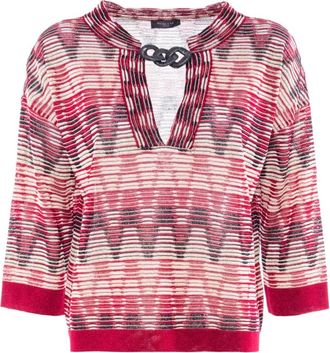 Nenette Femme, Pulls, Rose, Taille: 40 FR Maglia Girocollo Onda