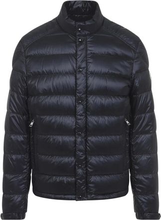 Moncler Homme, Vestes, Bleu, Taille: XL Selves Short Down Jacket