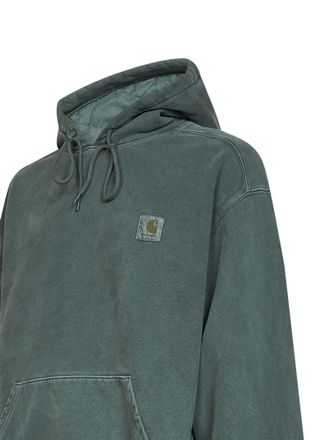 Carhartt Work in Progress Pigment-Dyed Cotton Hoodie - Green