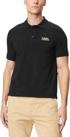 Karl Lagerfeld Homme, Tops, Noir, Taille: 3XL Polo Nos