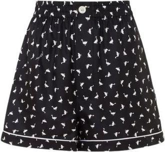 Moschino Femme, Shorts, Noir, Taille: 38 FR Goose Silk Shorts