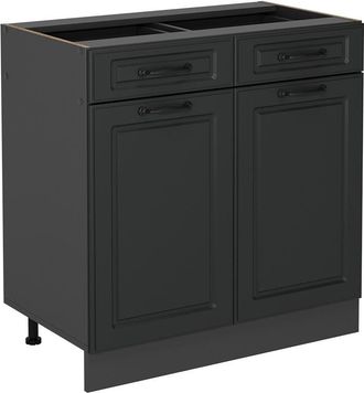 Vicco Meuble cuisine R-Line, Anthracite campagne, 80cm sans PT, Vicco