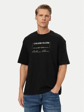 Calvin Klein Jeans T-Shirt LV04RE827G Schwarz Regular Fit