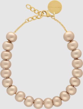 Vanessa Baroni Collier Small Beads Short Champagne Pearl
