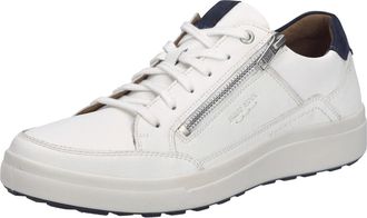 Josef Seibel Herren Low-Top Sneaker Maddox 07,Weite G (Normal),Wechselfußbett,Freizeit,Halbschuhe,Sportschuhe,Weiss-dunkelblau,41 EU