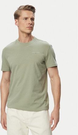 Tommy Jeans T-Shirt Linear Chest DM0DM21780 Hellgr&uuml;n Slim Fit