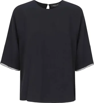 Fabiana Filippi Femme, Blouses et Chemises, Bleu, Taille: 38 FR Fabiana Filippi T-shirts and Polos Blue