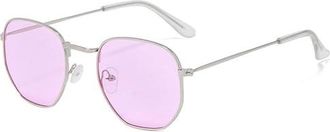 Generic Lunettes De Soleil D&eacute;coratives En M&eacute;tal For Hommes Et Femmes(Purple)