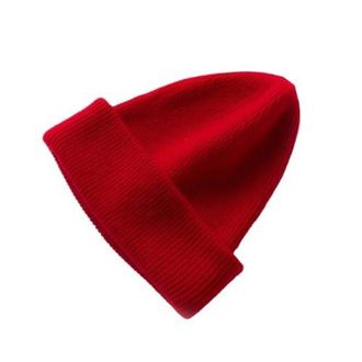 Generic Bonnet dhiver tricot&eacute;, Rouge, M