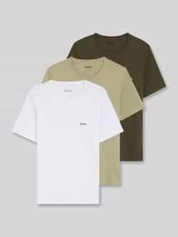 HUGO BOSS Slim Fit T-Shirts aus reiner Baumwolle im 3er-Pack