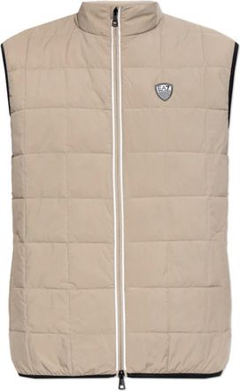 Emporio Armani Emporio Armani Ea7, Homme, Vestes, Beige, Taille: S Insulated Vest With Logo