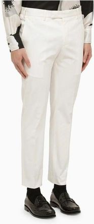 PT01 Pt01, Homme, Pantalons, Blanc, Taille: 2XL Tailored Fit Pantalons