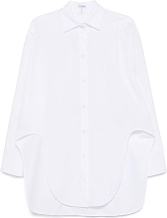 Loewe chemise en coton - Blanc