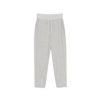 PANICALE Hose mit Pailletten und Kordelzug - - Trousers - Damen - Grau - M