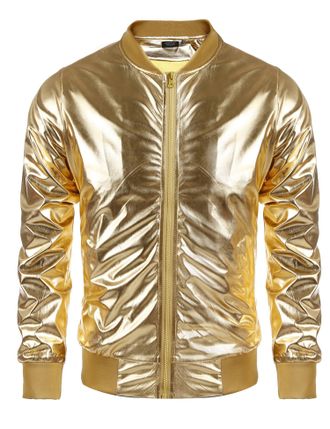 Coofandy Herren-Pulloverjacke mit Rei&szlig;verschluss, Waffelmuster, Strickjacke, leichte Freizeitjacke, 01-gold, XL