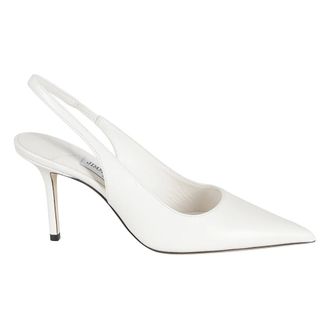 Jimmy Choo London Femme, Chaussures, Blanc, Taille: 37 1/2 EU Love 85 Slingback Pump
