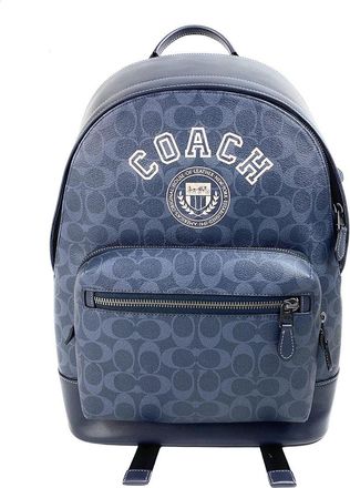 Coach West-Rucksack aus charakteristischem Canvas mit College-Motiv