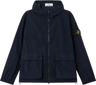 Stone Island Homme, Vestes, Bleu, Taille: S Parka courte