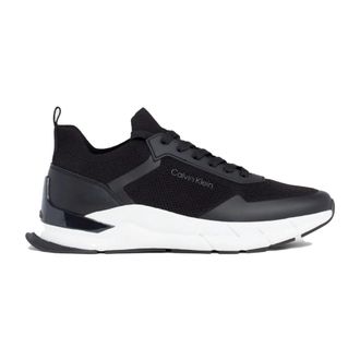 Calvin Klein Schwarze Schn&uuml;r-Sneakers Mix Leisure - - Shoes - Herren - Schwarzk - 44 EU