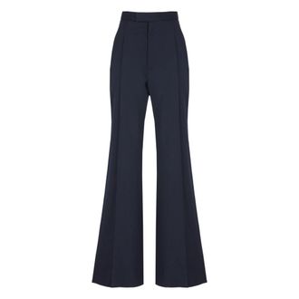 Vivienne Westwood Hosen aus reiner Schurwolle mit weitem Bein - - Trousers - Damen - Blau - M