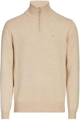 Eden Park Pull col zipp&eacute; en laine et coton