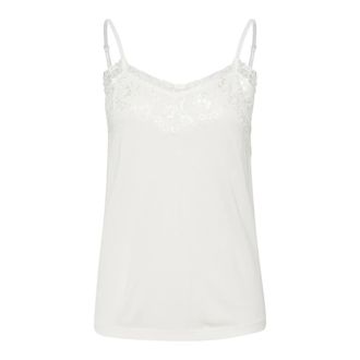 Ichi Ichi - Haut en Dentelle Cloud Dancer - Femme - Tops - Blanc - Taille: 42 FR