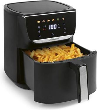 Gourmetmaxx AirGenius Hei&szlig;luftfritteuse - 5,5 L Airfryer | Fritteuse mit 7 Programmen | Minibackofen - Fettarmes & Leckeres f&uuml;r 3-5 Personen | Hei&szlig;luftfritteuse m