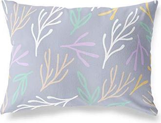 Bonamaison Le Jardin du Lin Kissen Zierkissenbezug Zufälliges Muster Kissenbezug, Weich Bequem, Für Zuhause Autos Büro Sofa Wohnzimmer Couch Schlafzimmer Dekor, 