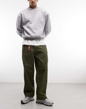 Alpha Industries Cargohose in dunklem Khaki-Gr&uuml;n