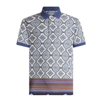 Etro Geometrisches Poloshirt - - Tops - Herren - Mehrfarbig - S