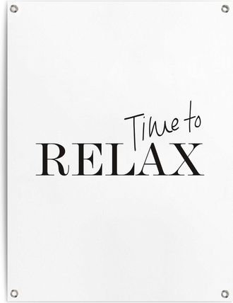 Reinders Gartendeko, Time to Relax, Garten, Bilder, Wanddeko, Room Decor, Leinwand, Schwarz-Wei&szlig;, 80 x 60cm