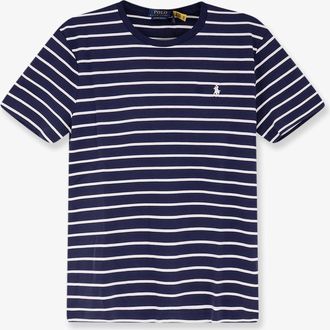 Ralph Lauren Cotton T-shirt with striped pattern - POLO RALPH LAUREN - gender_Man