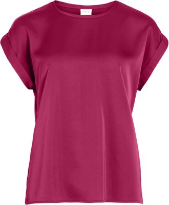 Vila Viellette S/S Satin Top - Noos