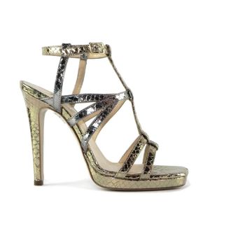 Giampaolo Viozzi Sandalo Stampa Pitone - - Shoes - Damen - Gelb - 38 EU