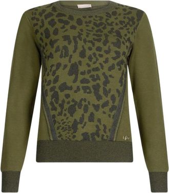 Liu Jo Femme, Sweatshirts et sweats à capuche, Vert, Taille: 36 FR ECS Maglia Chiusa M/L