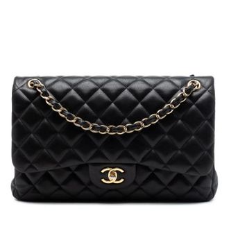 Chanel Pre-owned Double Flap Shoulder Bag - - Pre-owned - Damen - Schwarzk - ONE SIZE